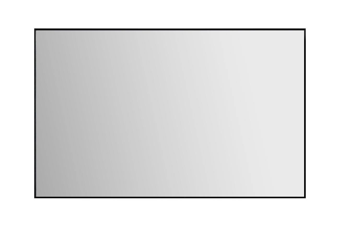 Ribbella spiegel met frame 120 cm mat zwart | Sanexo